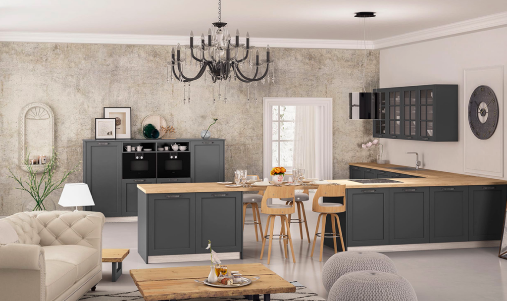 Cocina con muebles en negro o total black - Clic&Post
